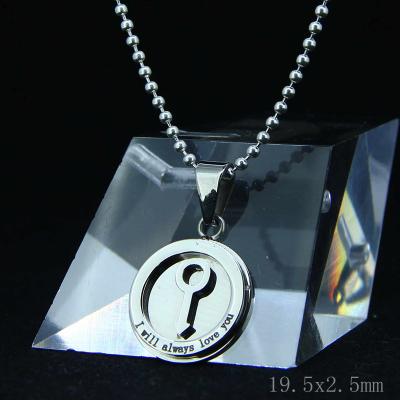 China Fashion High Quality Fashion Stainless Steel Round Shapped Necklace Pendant LPR268 for sale