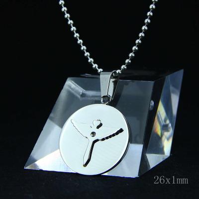 China Fashion High Quality Fashion Stainless Steel Round Shapped Necklace Pendant LPR258 for sale