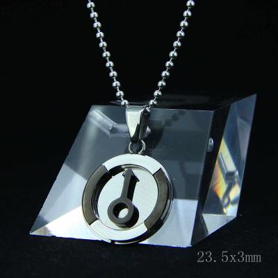 China Fashion High Quality Fashion Stainless Steel Round Shapped Necklace Pendant LPR266 for sale