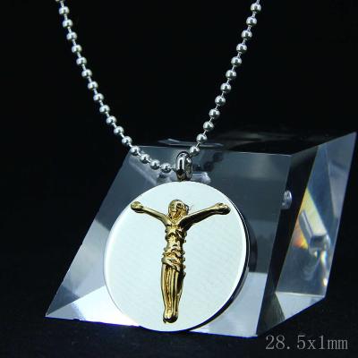 China Fashion High Quality Fashion Stainless Steel Round Shapped Necklace Pendant LPR259 for sale