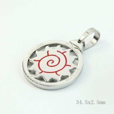 China Fashion High Quality Fashion Stainless Steel Round Shapped Necklace Pendant LPR327 for sale