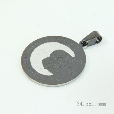 China Fashion High Quality Fashion Stainless Steel Round Shapped Necklace Pendant LPR332-4 for sale