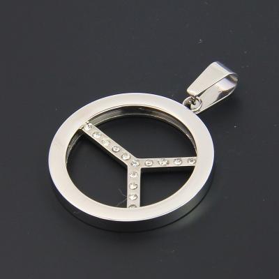 China Fashion High Quality Fashion Stainless Steel Round Shapped Necklace Pendant LPR372 for sale