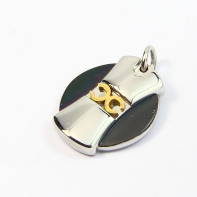 China Fashion High Quality Fashion Stainless Steel Round Shapped Necklace Pendant LPR366-2 for sale