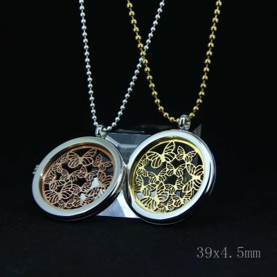 China Fashion High Quality Fashion Stainless Steel Round Shapped Necklace Pendant LPR20 for sale