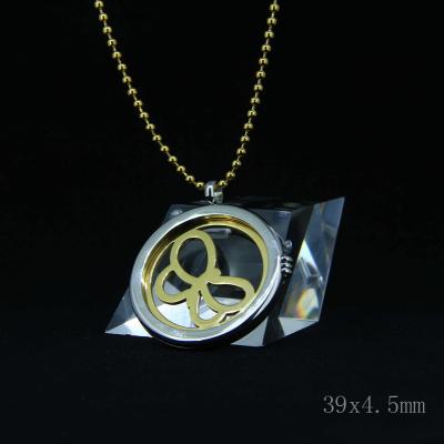 China Fashion High Quality Fashion Stainless Steel Round Shapped Necklace Pendant LPR25 for sale