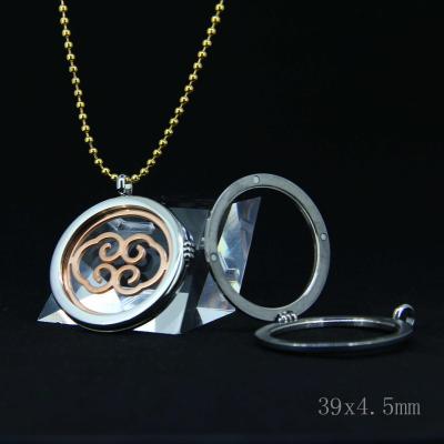 China Fashion High Quality Fashion Stainless Steel Round Shapped Necklace Pendant LPR27 for sale