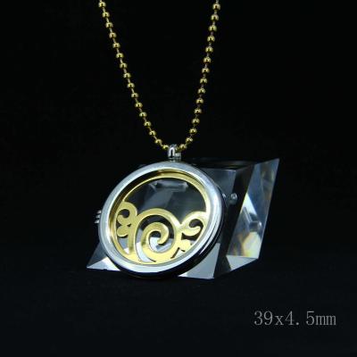 China Fashion High Quality Fashion Stainless Steel Round Shapped Necklace Pendant LPR32 for sale