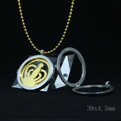 China Fashion High Quality Fashion Stainless Steel Round Shapped Necklace Pendant LPR33 for sale
