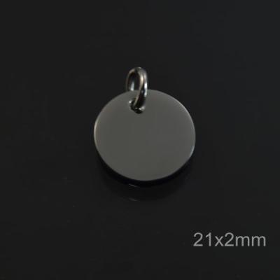 China Fashion High Quality Fashion Stainless Steel Round Shapped Necklace Pendant LPR335 for sale