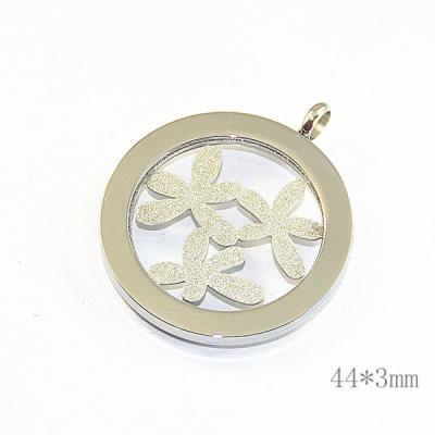 China Fashion High Quality Fashion Stainless Steel Round Shapped Necklace Pendant LPR354-1 for sale