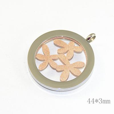 China Fashion High Quality Fashion Stainless Steel Round Shapped Necklace Pendant LPR354-2 for sale