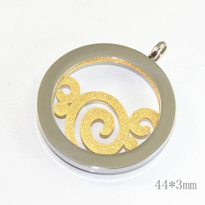 China Fashion High Quality Fashion Stainless Steel Round Shapped Necklace Pendant LPR357-2 for sale