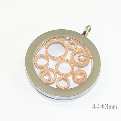 China Fashion High Quality Fashion Stainless Steel Round Shapped Necklace Pendant LPR355-2 for sale
