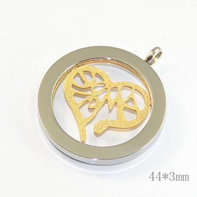 China Fashion High Quality Fashion Stainless Steel Round Shapped Necklace Pendant LPR356-1 for sale