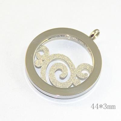 China Fashion High Quality Fashion Stainless Steel Round Shapped Necklace Pendant LPR357-1 for sale