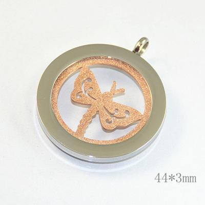 China Fashion High Quality Fashion Stainless Steel Round Shapped Necklace Pendant LPR359-2 for sale