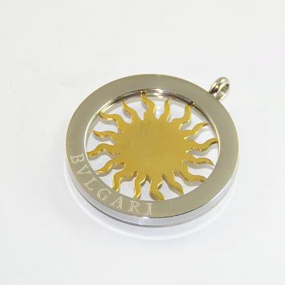 China Fashion High Quality Fashion Stainless Steel Round Shapped Necklace Pendant LPR452 for sale