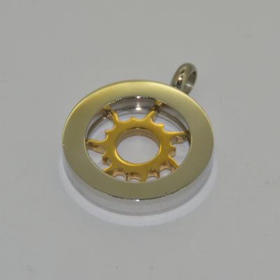 China Fashion High Quality Fashion Stainless Steel Round Shapped Necklace Pendant LPR345 for sale