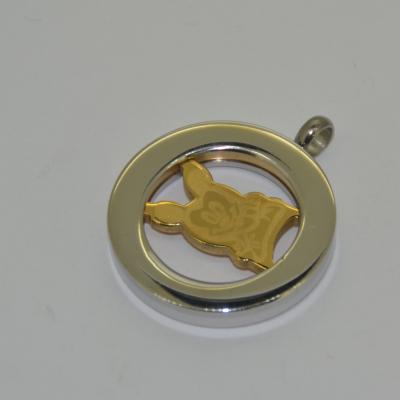 China Fashion High Quality Fashion Stainless Steel Round Shapped Necklace Pendant LPR346 for sale