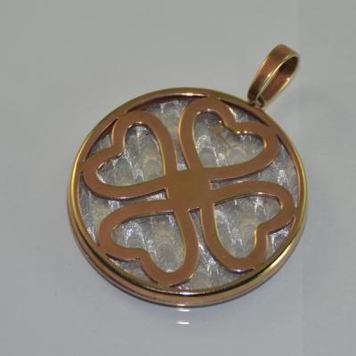 China Fashion High Quality Fashion Stainless Steel Round Shapped Necklace Pendant LPR383 for sale