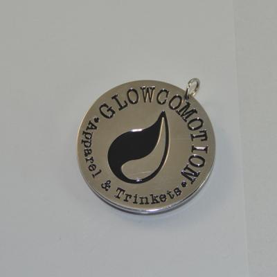 China Fashion High Quality Fashion Stainless Steel Round Shapped Necklace Pendant LPR384 for sale
