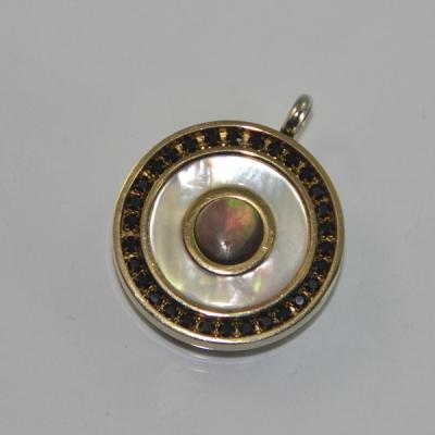 China Fashion High Quality Fashion Stainless Steel Round Shapped Necklace Pendant LPR427 for sale
