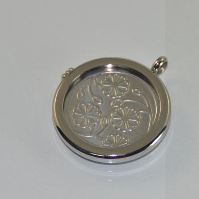 China Fashion High Quality Fashion Stainless Steel Round Shapped Necklace Pendant LPR385 for sale