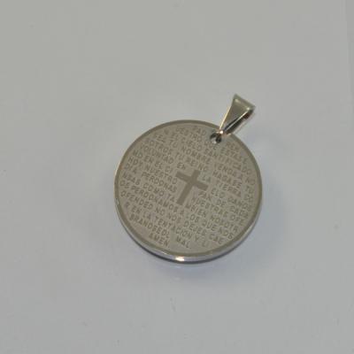 China Fashion High Quality Fashion Stainless Steel Round Shapped Necklace Pendant LPR386 for sale