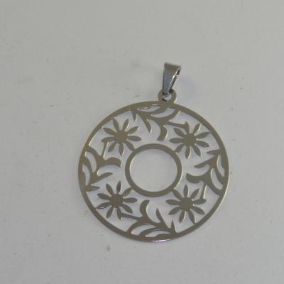 China Fashion High Quality Fashion Stainless Steel Round Shapped Necklace Pendant LPR432 for sale