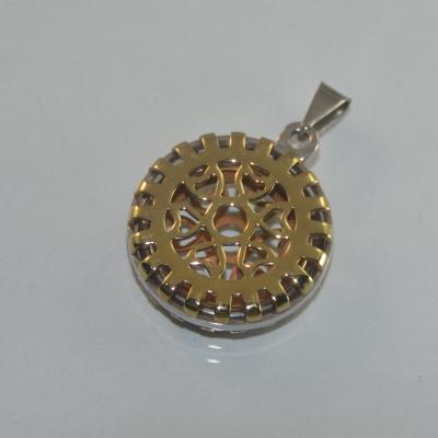 China Fashion High Quality Fashion Stainless Steel Round Shapped Necklace Pendant LPR426 for sale