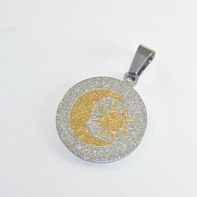 China Fashion High Quality Fashion Stainless Steel Round Shapped Necklace Pendant LPR338-1 for sale