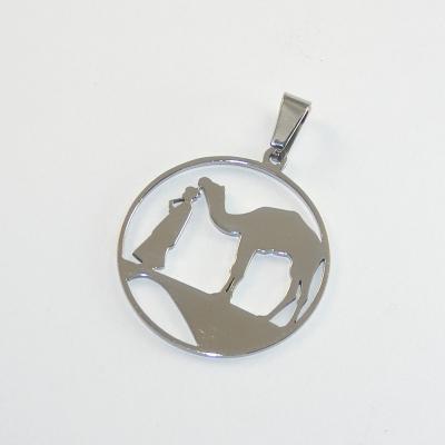China Fashion High Quality Fashion Stainless Steel Round Shapped Necklace Pendant LPR431 for sale