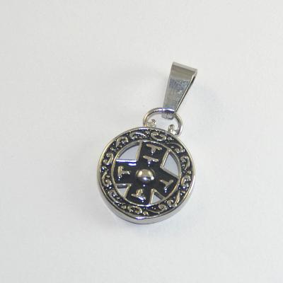China Fashion High Quality Fashion Stainless Steel Round Shapped Necklace Pendant LPR434 for sale