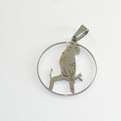 China Fashion High Quality Fashion Stainless Steel Round Shapped Necklace Pendant LPR433 for sale