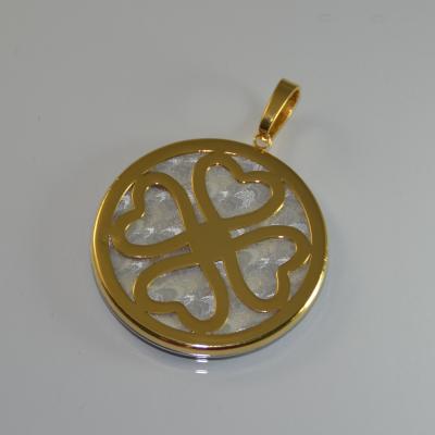 China Fashion High Quality Fashion Stainless Steel Round Shapped Necklace Pendant LPR448-1 for sale