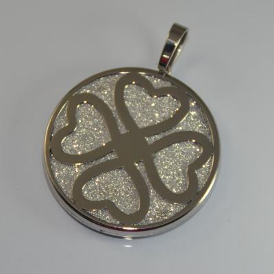 China Fashion High Quality Fashion Stainless Steel Round Shapped Necklace Pendant LPR450 for sale