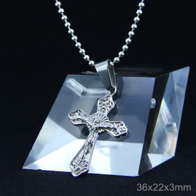 China Fashion Stainless Steel Jesus Gothic Christian Worship Favorite Necklace Pendant LPJ37 for sale