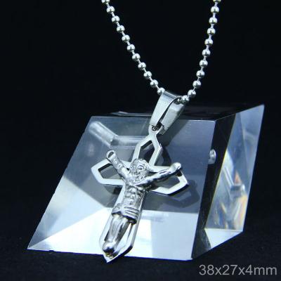 China Fashion Stainless Steel Jesus Gothic Christian Worship Favorite Necklace Pendant LPJ38 for sale