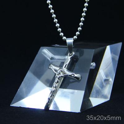 China Fashion Stainless Steel Jesus Gothic Christian Worship Favorite Necklace Pendant LPJ41 for sale