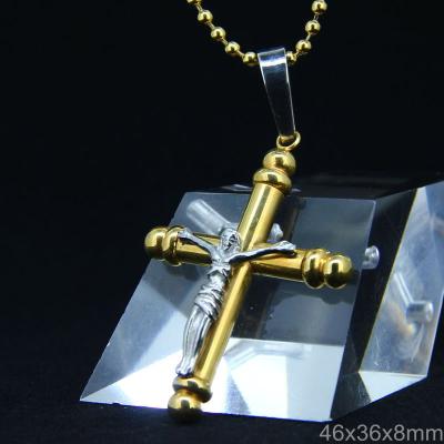 China Fashion Stainless Steel Jesus Gothic Christian Worship Favorite Necklace Pendant LPJ52-2 for sale