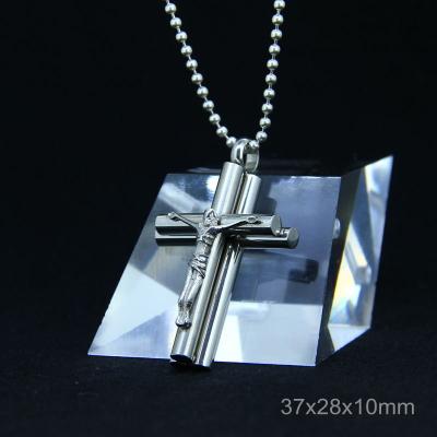China Fashion Stainless Steel Jesus Gothic Christian Worship Favorite Necklace Pendant LPJ79 for sale