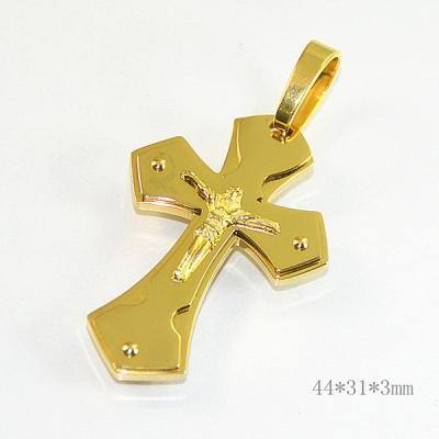 China Fashion Stainless Steel Jesus Gothic Christian Worship Favorite Necklace Pendant LPJ95 for sale