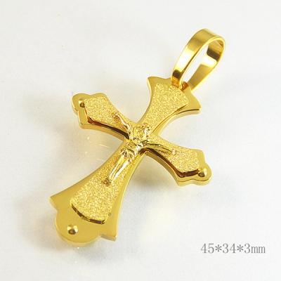 China Fashion Stainless Steel Jesus Gothic Christian Worship Favorite Necklace Pendant LPJ98 for sale