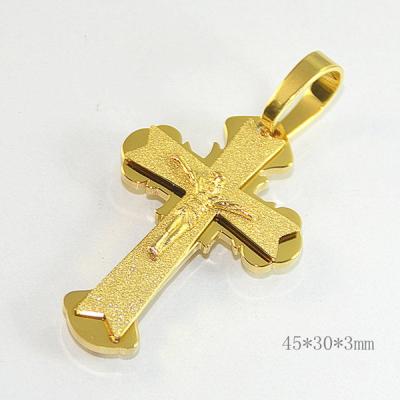 China Fashion Stainless Steel Jesus Gothic Christian Worship Favorite Necklace Pendant LPJ99 for sale
