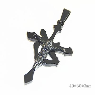 China Fashion Stainless Steel Jesus Gothic Christian Worship Favorite Necklace Pendant LPJ109 for sale