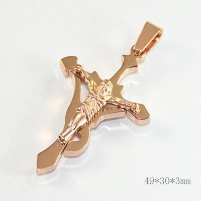 China Fashion Stainless Steel Jesus Gothic Christian Worship Favorite Necklace Pendant LPJ110 for sale
