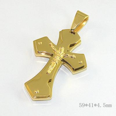 China Fashion Stainless Steel Jesus Gothic Christian Worship Favorite Necklace Pendant LPJ94 for sale