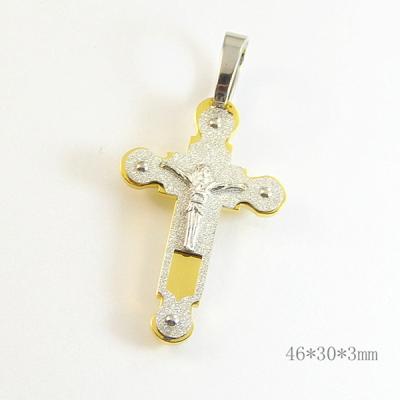 China Fashion Stainless Steel Jesus Gothic Christian Worship Favorite Necklace Pendant LPJ96-1 for sale