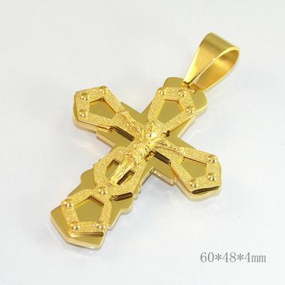 China Fashion Stainless Steel Jesus Gothic Christian Worship Favorite Necklace Pendant LPJ105 for sale